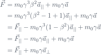 Force and acceleration in special relativity - Making Physics Clear