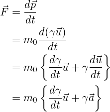 Force and acceleration in special relativity - Making Physics Clear